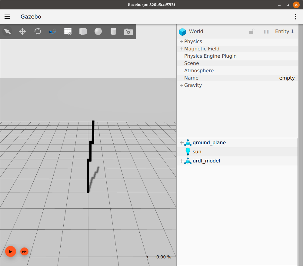 Spawn URDF — Gazebo harmonic documentation