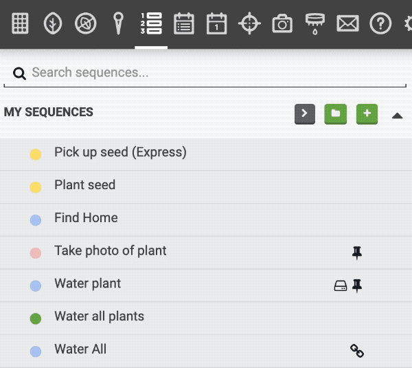 Building a Sequence | FarmBot Software Documentation
